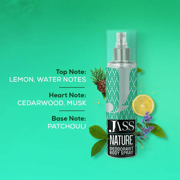 Nature Deodorant Body Spray 135ml | Jass Perfumes